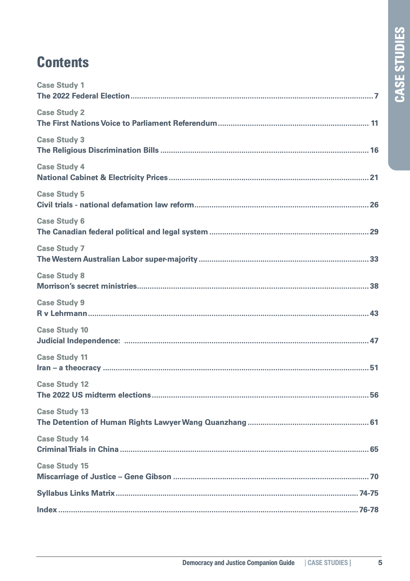 Year 11 Textbook And Companion Guide Democracy And Justice Units 1 And 2